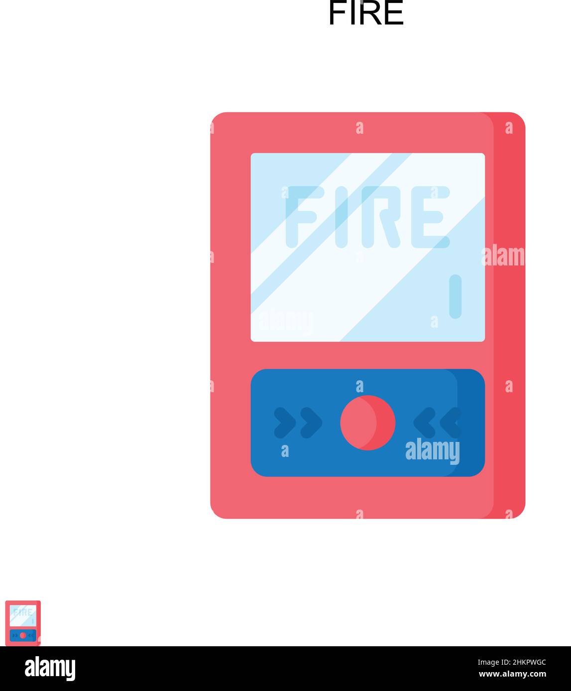 Fire Simple vector icon. Illustration symbol design template for web mobile UI element Stock ...