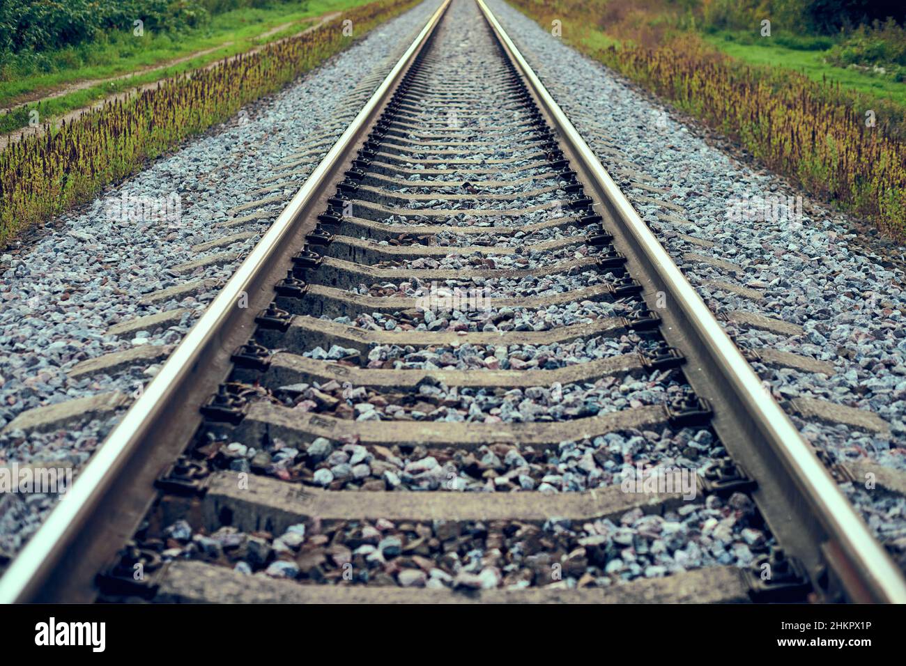 Railway lines going into distance hi-res stock photography and images ...