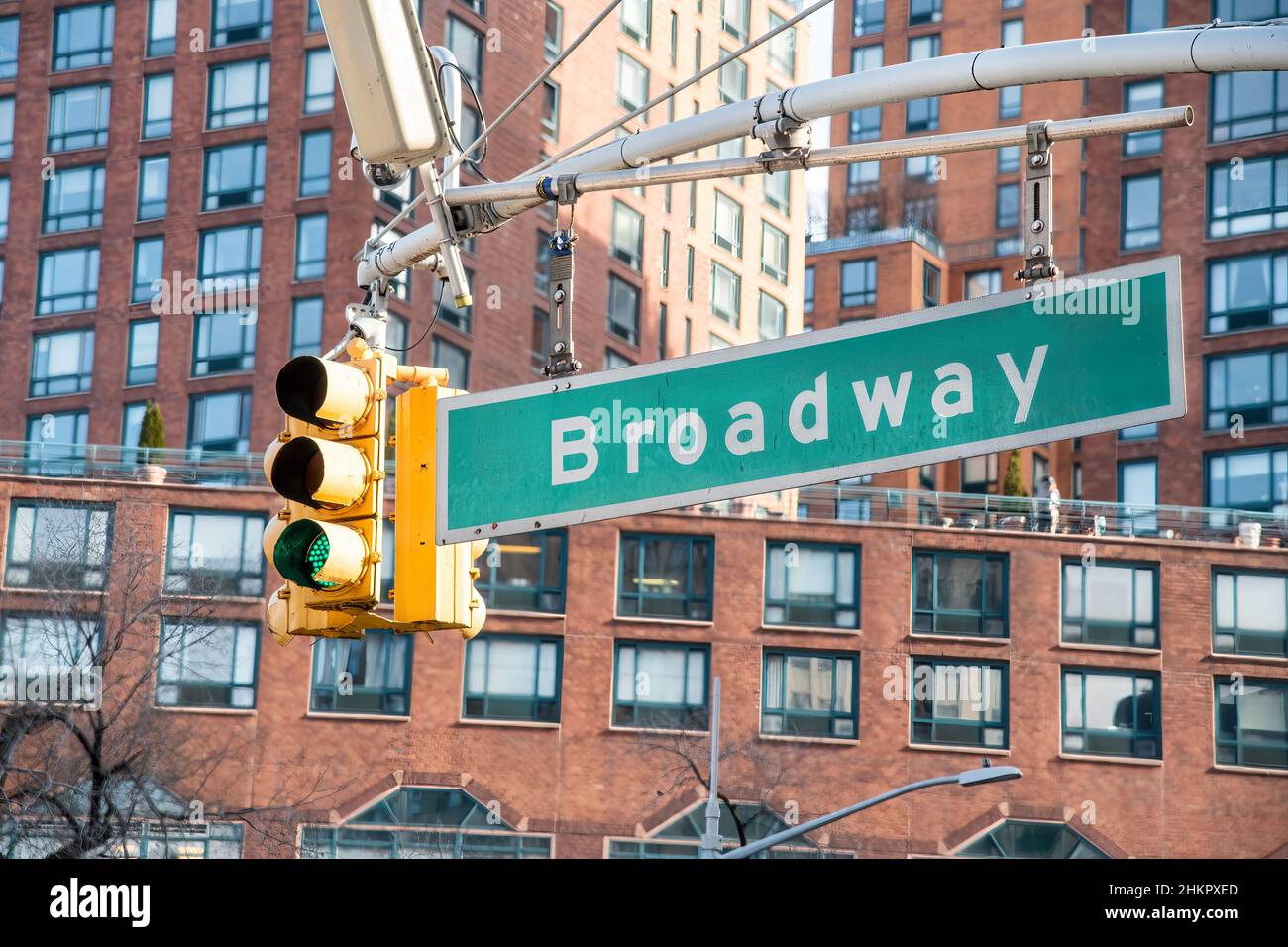 Broadway street sign in Manhattan Stock Photo - Alamy