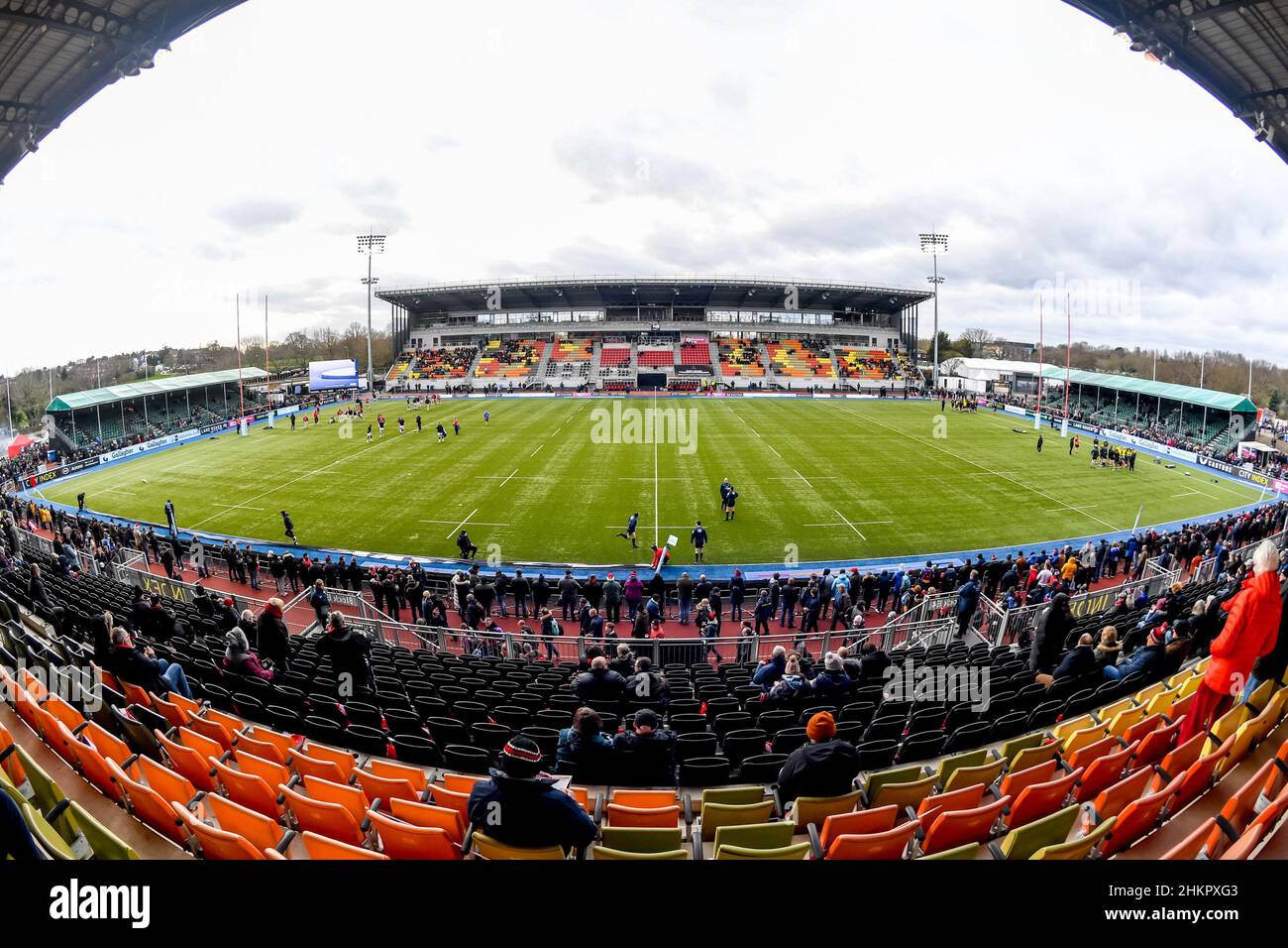 London, UK. 05th Feb, 2022. The Stonex new stand in use for the first ...