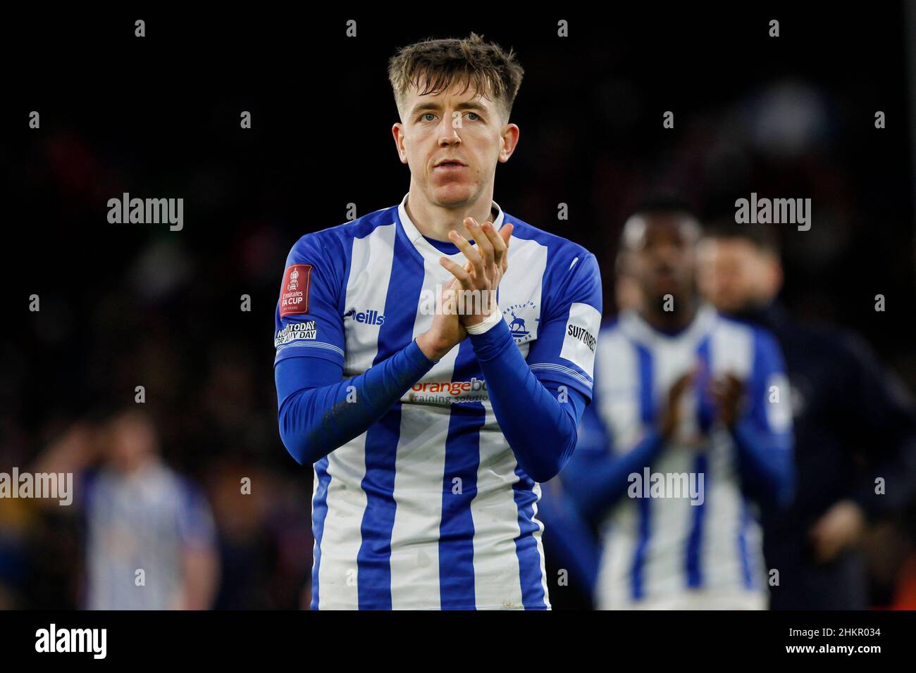 Tom Crawford #22 of Hartlepool United Stock Photo - Alamy