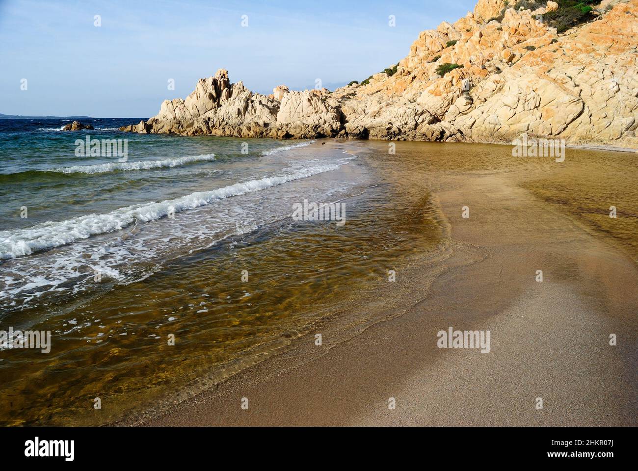 View of Monti Russu beach Stock Photo - Alamy