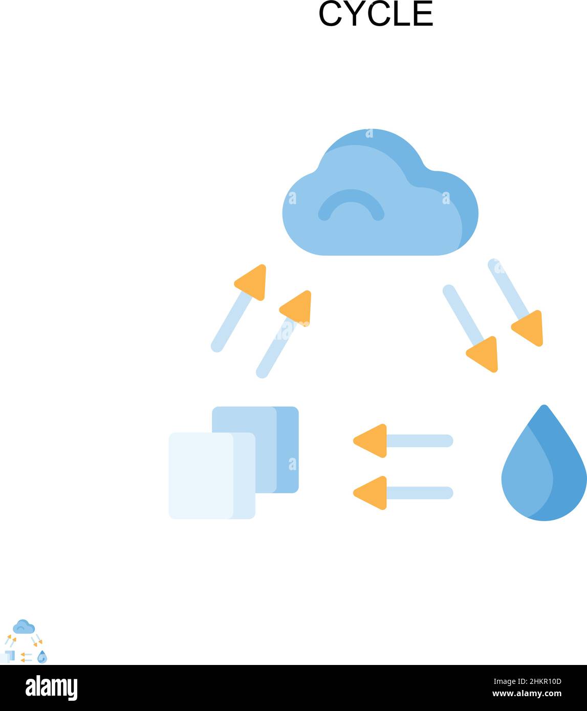 Cycle Simple vector icon. Illustration symbol design template for web ...