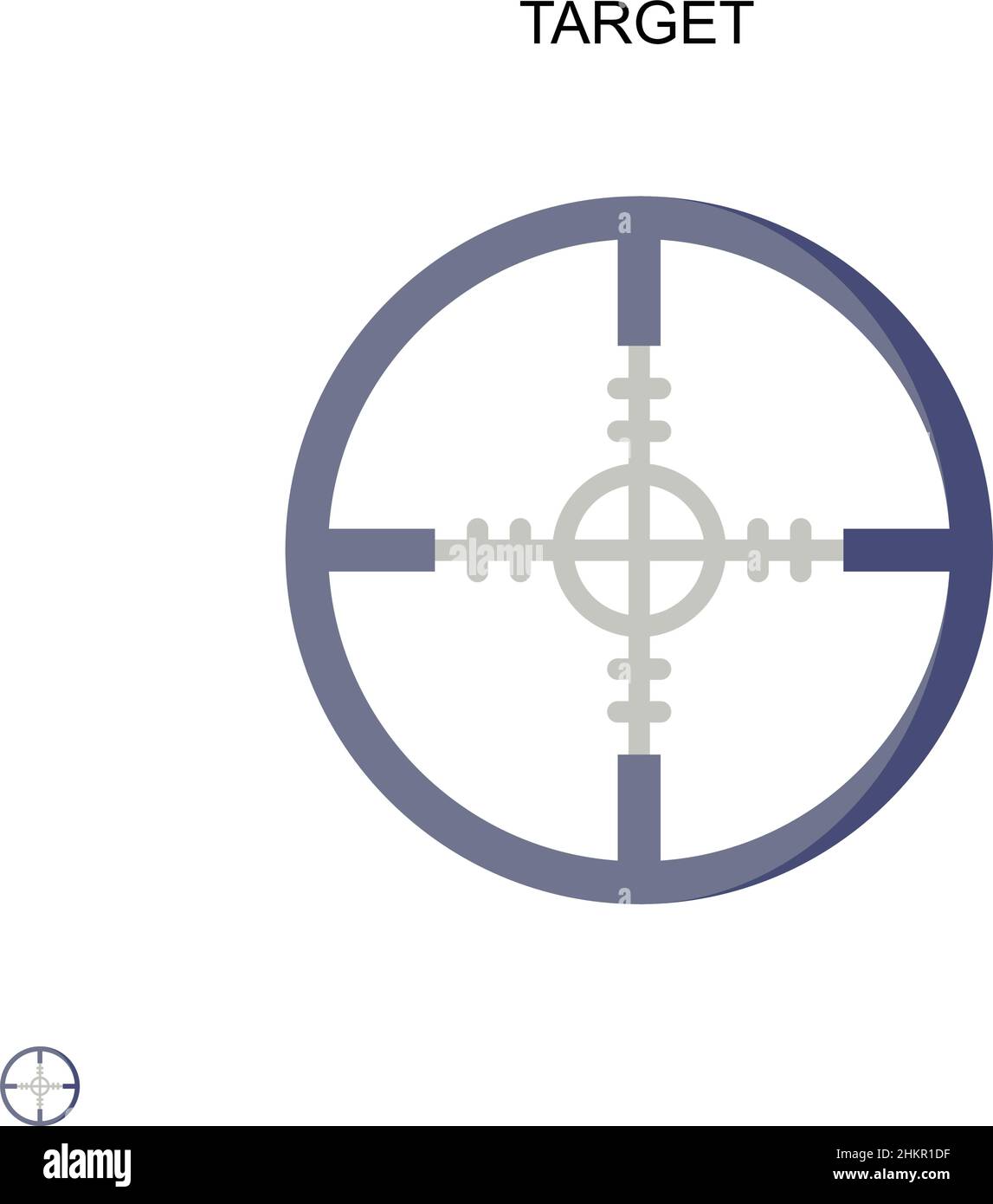 Target Simple vector icon. Illustration symbol design template for web ...