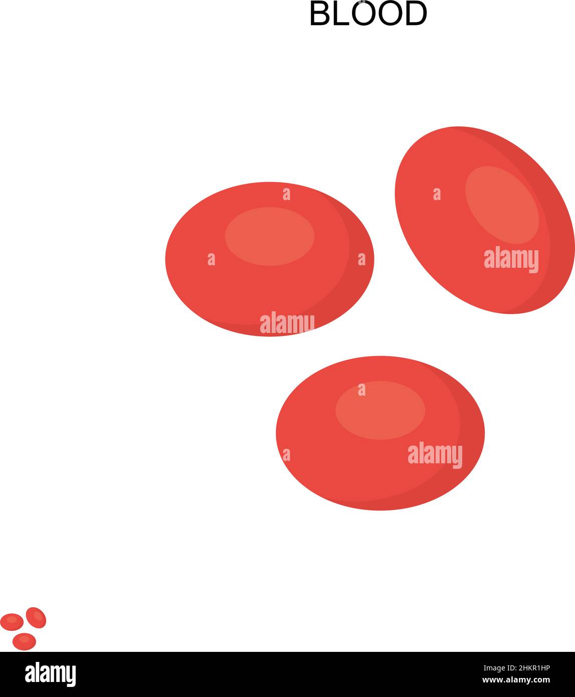 Blood Simple vector icon. Illustration symbol design template for web ...