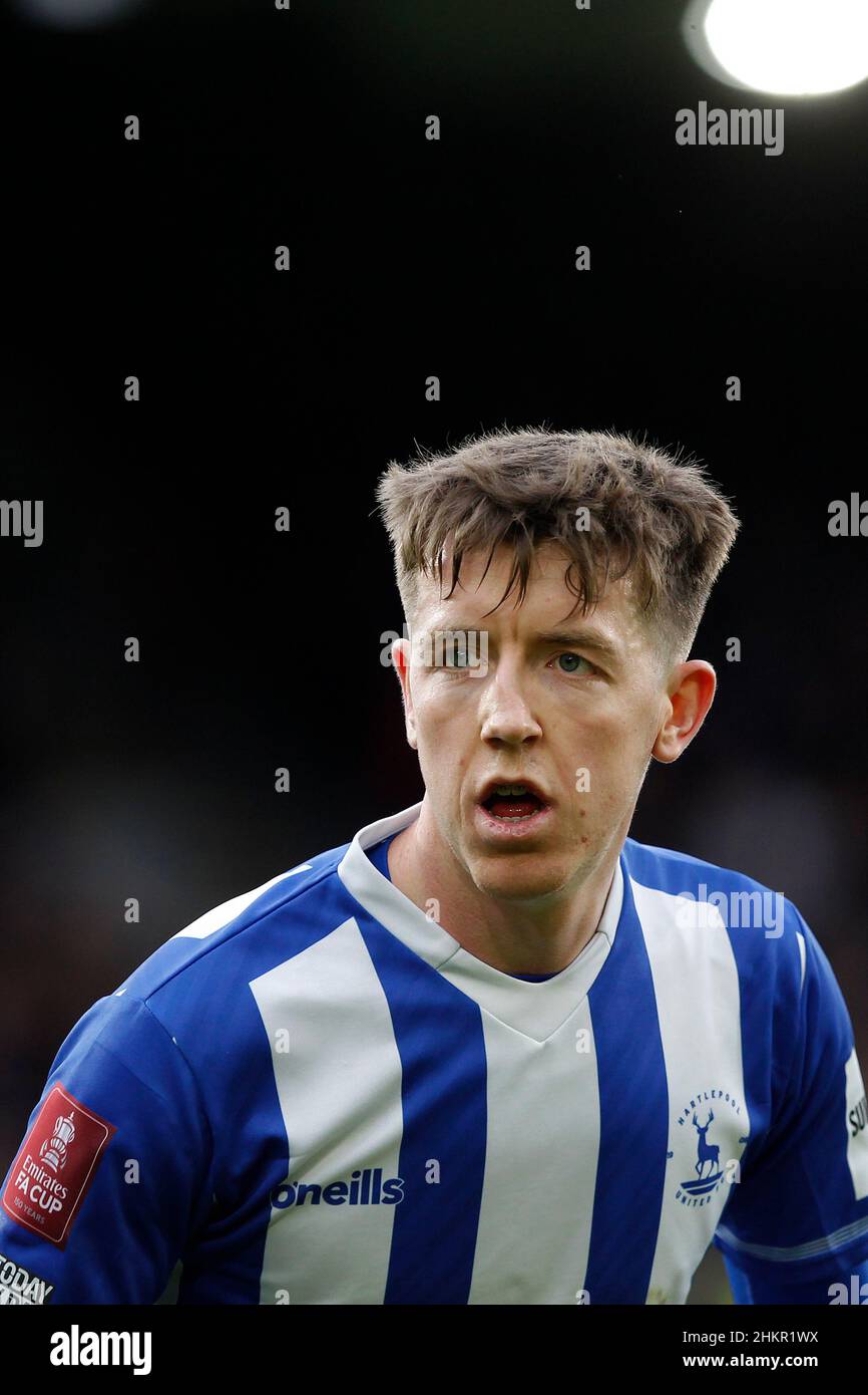 Tom Crawford #22 of Hartlepool United Stock Photo - Alamy