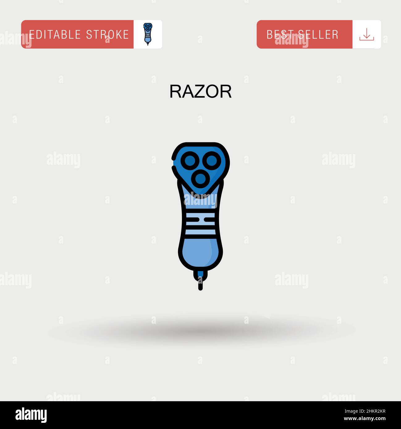 Disposable razor isolated Stock Vector Images - Alamy