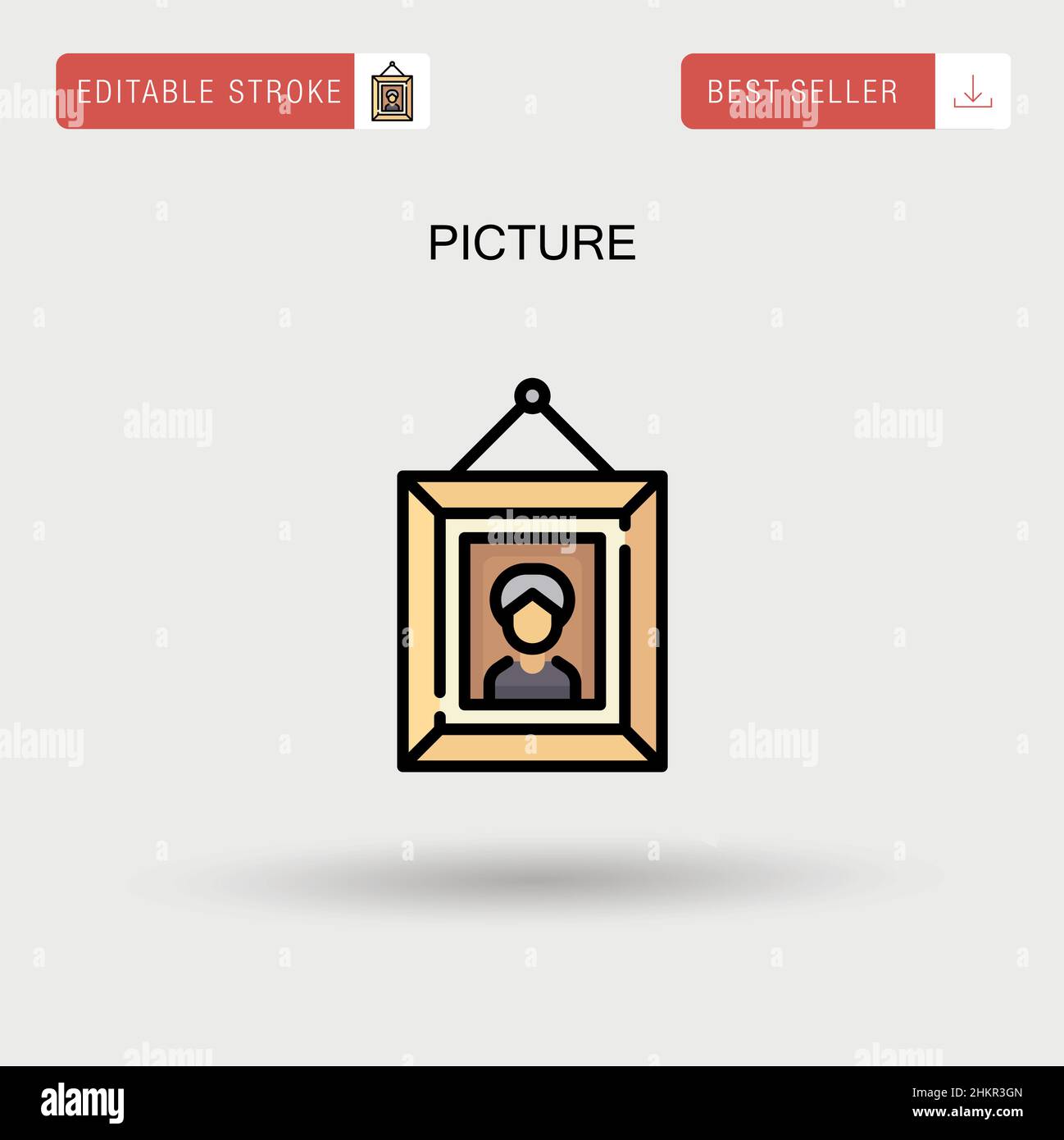 Picture Simple vector icon Stock Vector Image & Art - Alamy