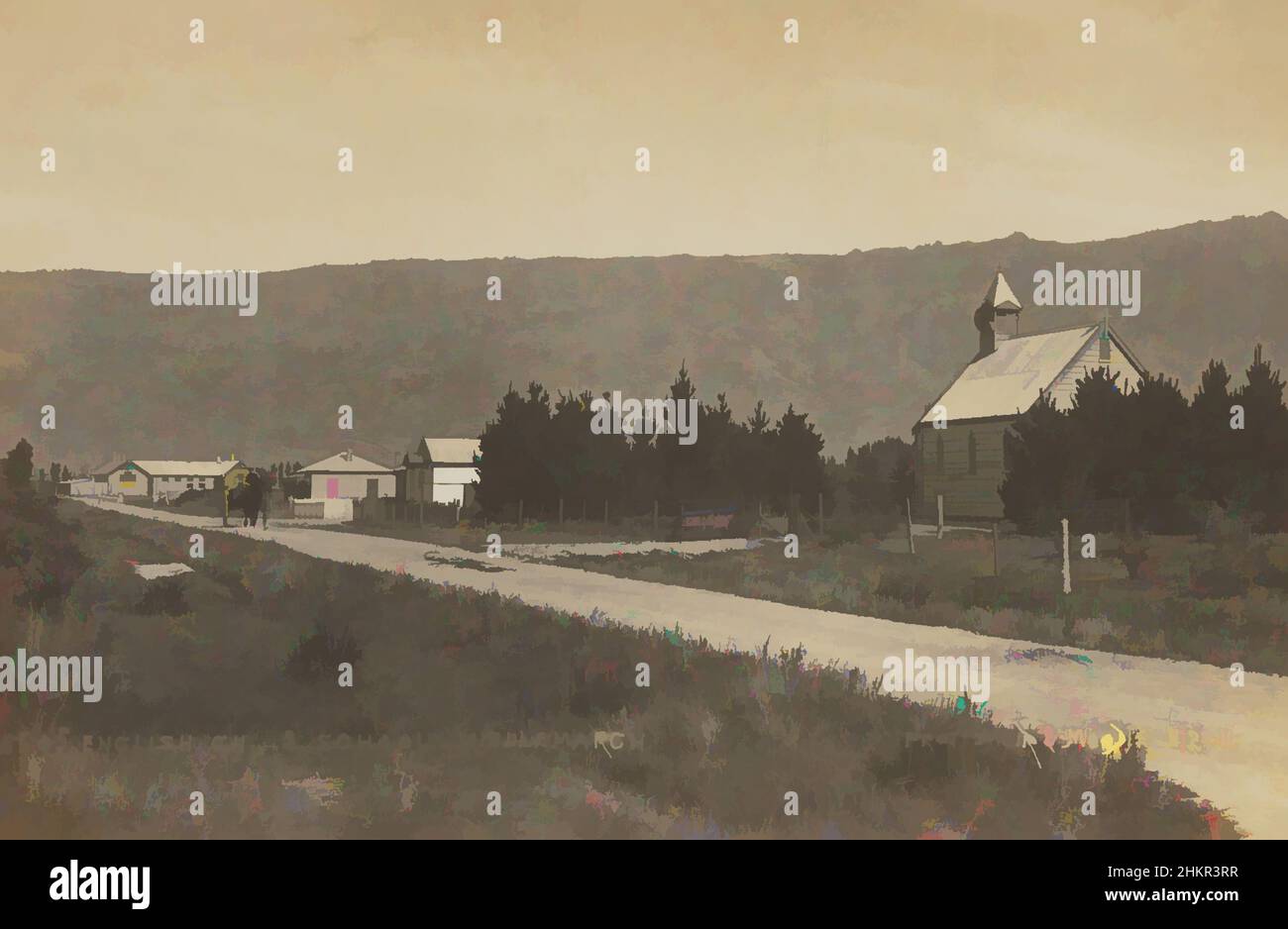 Art inspired by English Church and School, Middlemarch, Muir & Moodie ...