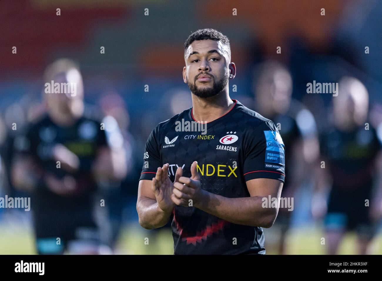 LONDON, UNITED KINGDOM. 05th, Feb 2022. Andy Christie of Saracens ...