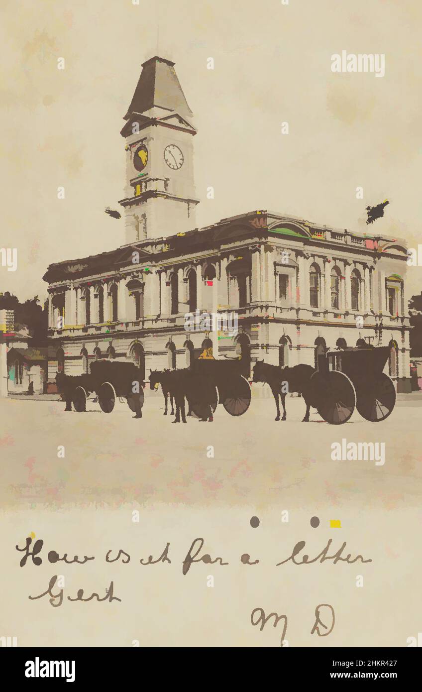 Art inspired by Post Office, Oamaru, Muir & Moodie studio, 1904, Oamaru ...