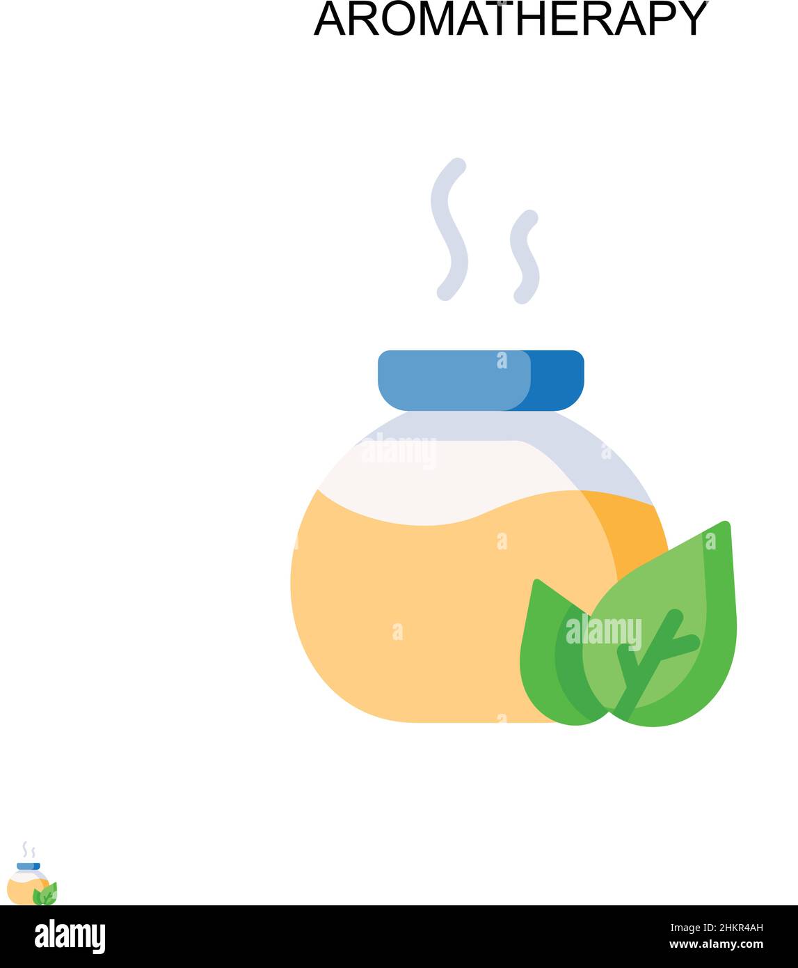 Aromatherapy Simple vector icon. Illustration symbol design template ...