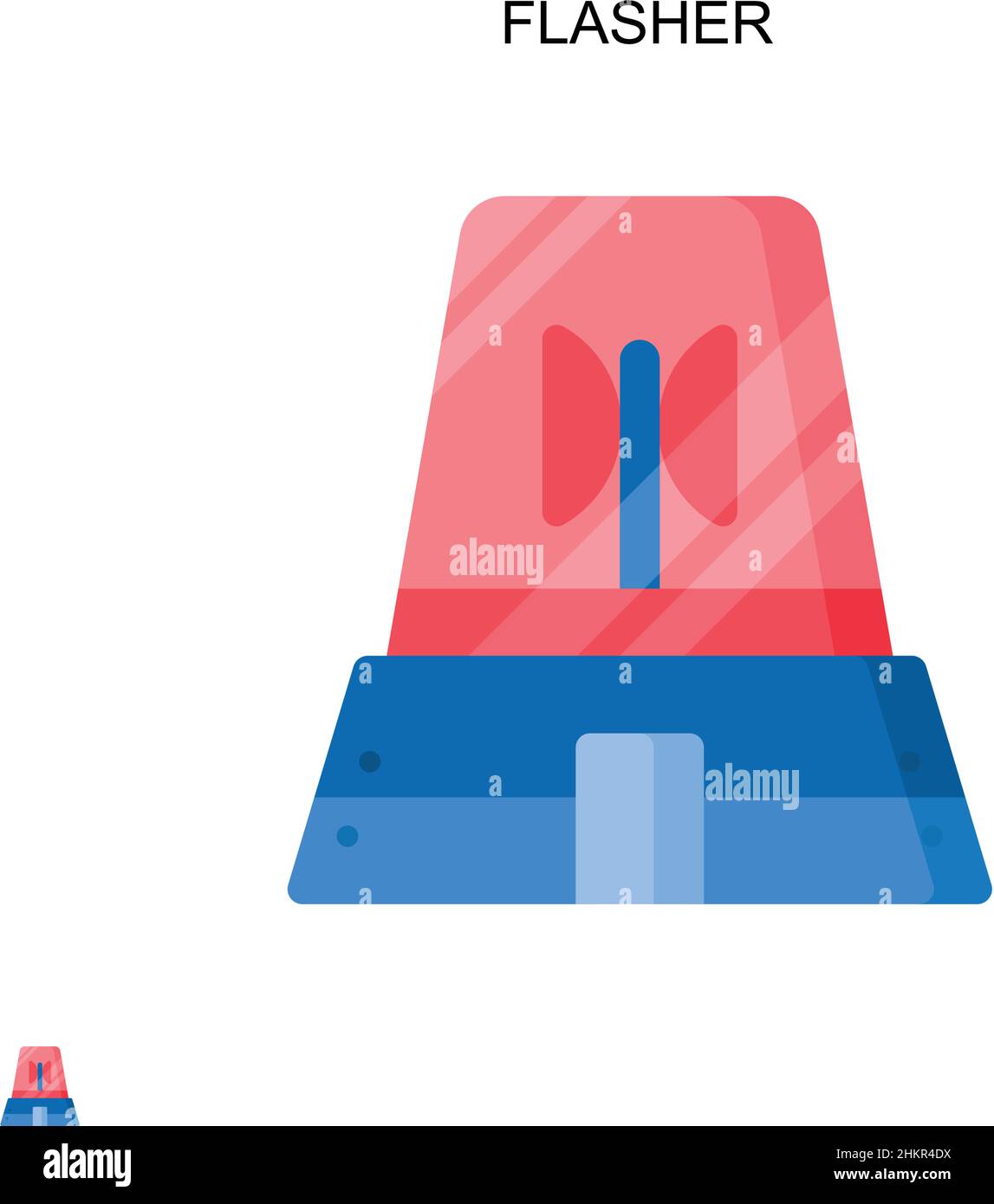 Flasher Simple vector icon. Illustration symbol design template for web mobile UI element Stock ...