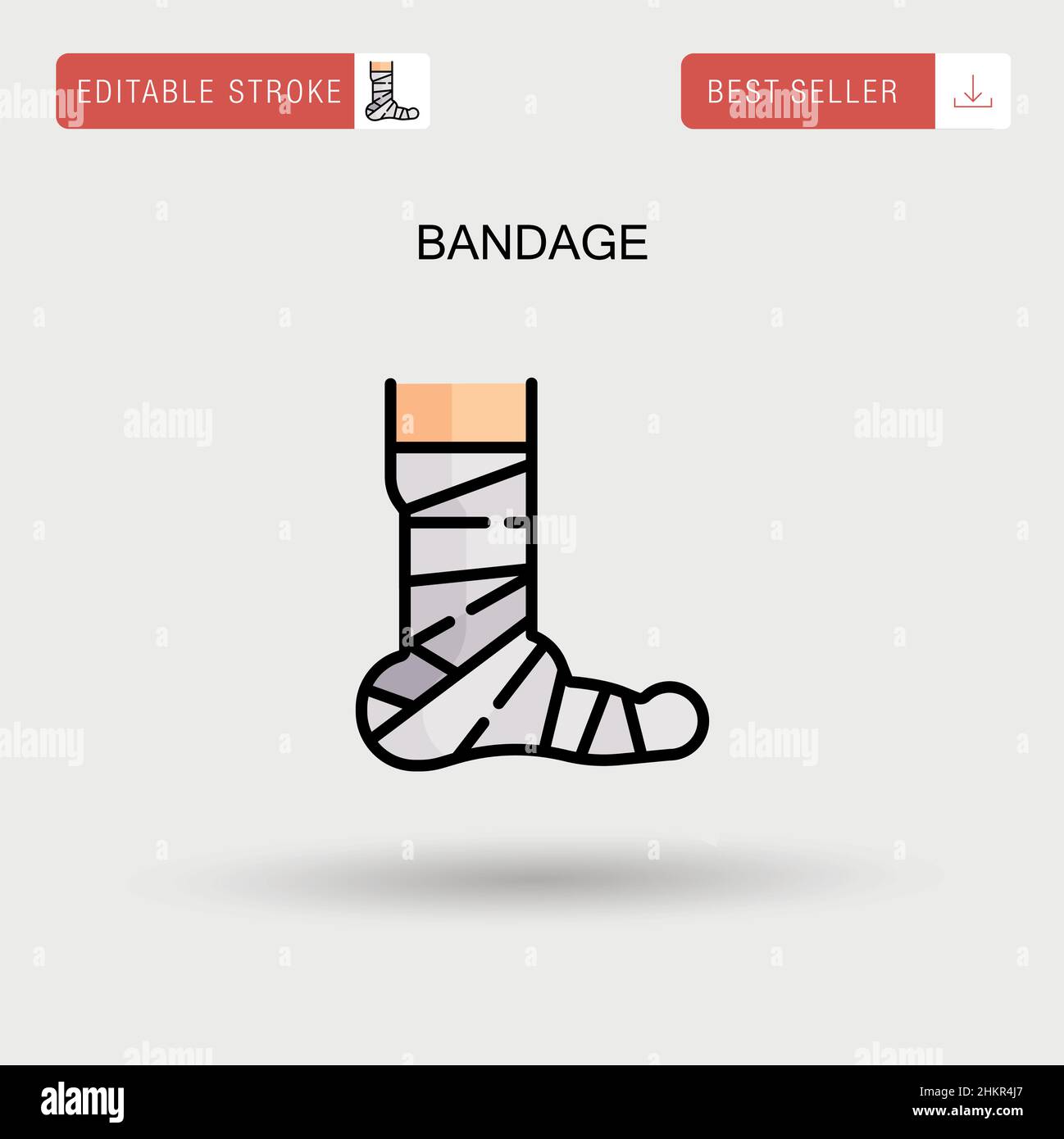 Bandage Simple vector icon Stock Vector Image & Art - Alamy