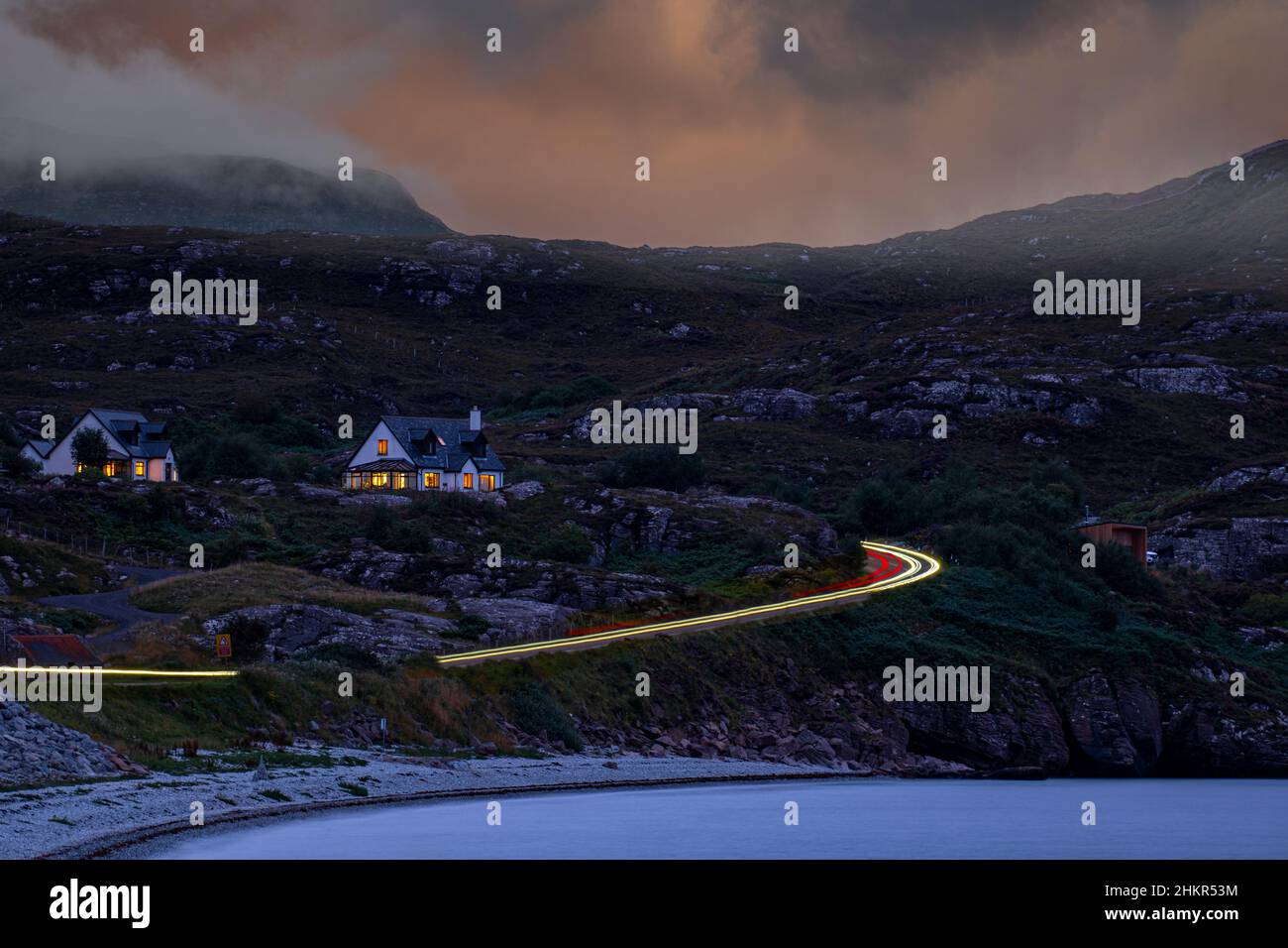 Scottish highlands cottage night hi-res stock photography and images ...