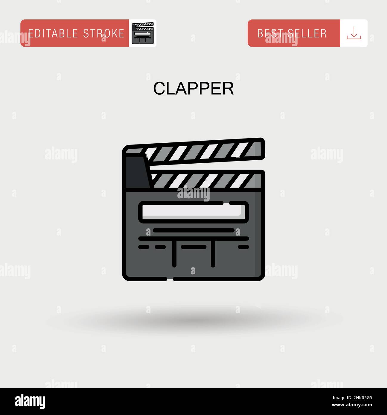 Vector clapper board hi-res stock photography and images - Alamy