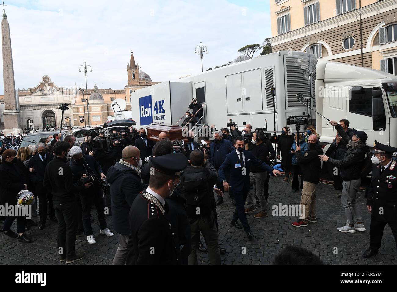 Rome, Italy. 05th Feb, 2022. Rome, Church of the Artists Funeral of ...