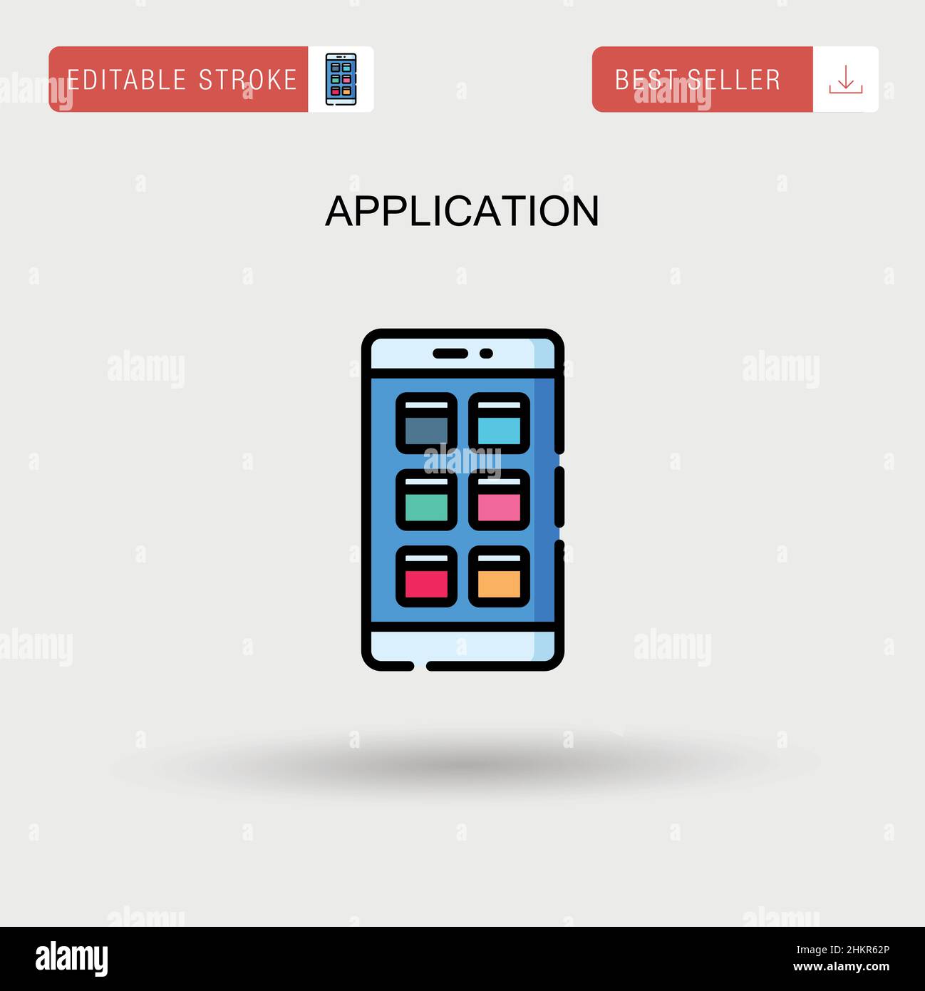 Application Simple vector icon Stock Vector Image & Art - Alamy