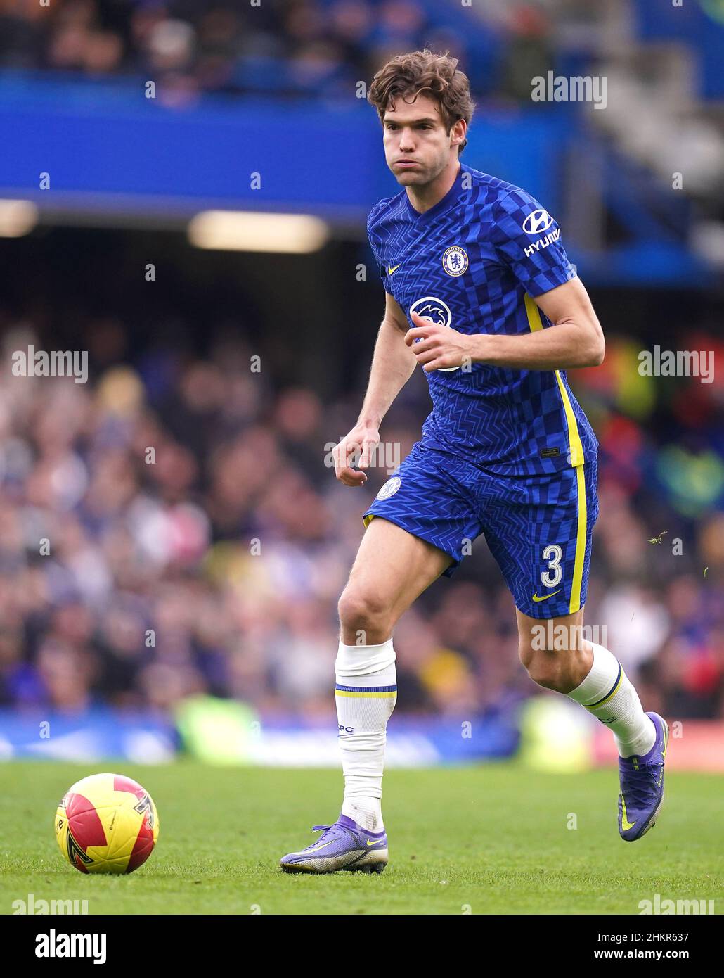 Chelsea's Marcos Alonso during the Emirates FA Cup fourth round match ...