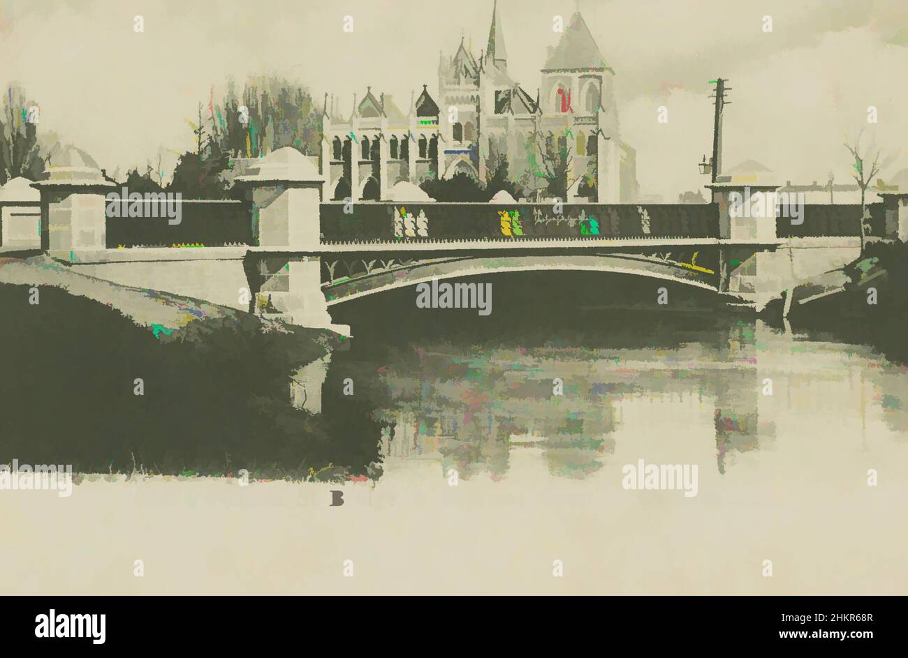 Art inspired by Victoria Street Bridge and Supreme Court on the Avon ...