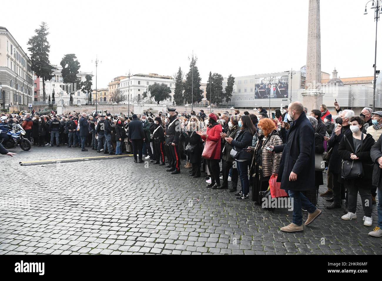 Rome, Italy. 05th Feb, 2022. Rome, Church of the Artists Funeral of ...