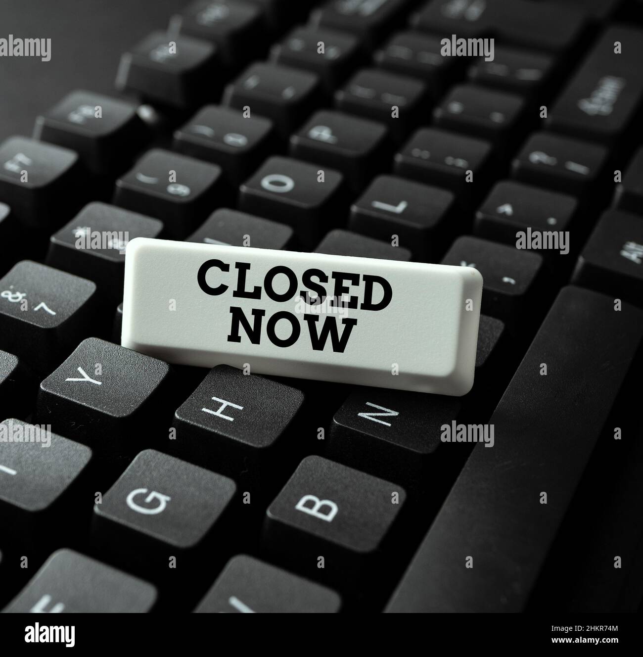 Hand writing sign Closed Now. Business showcase of a business having ...