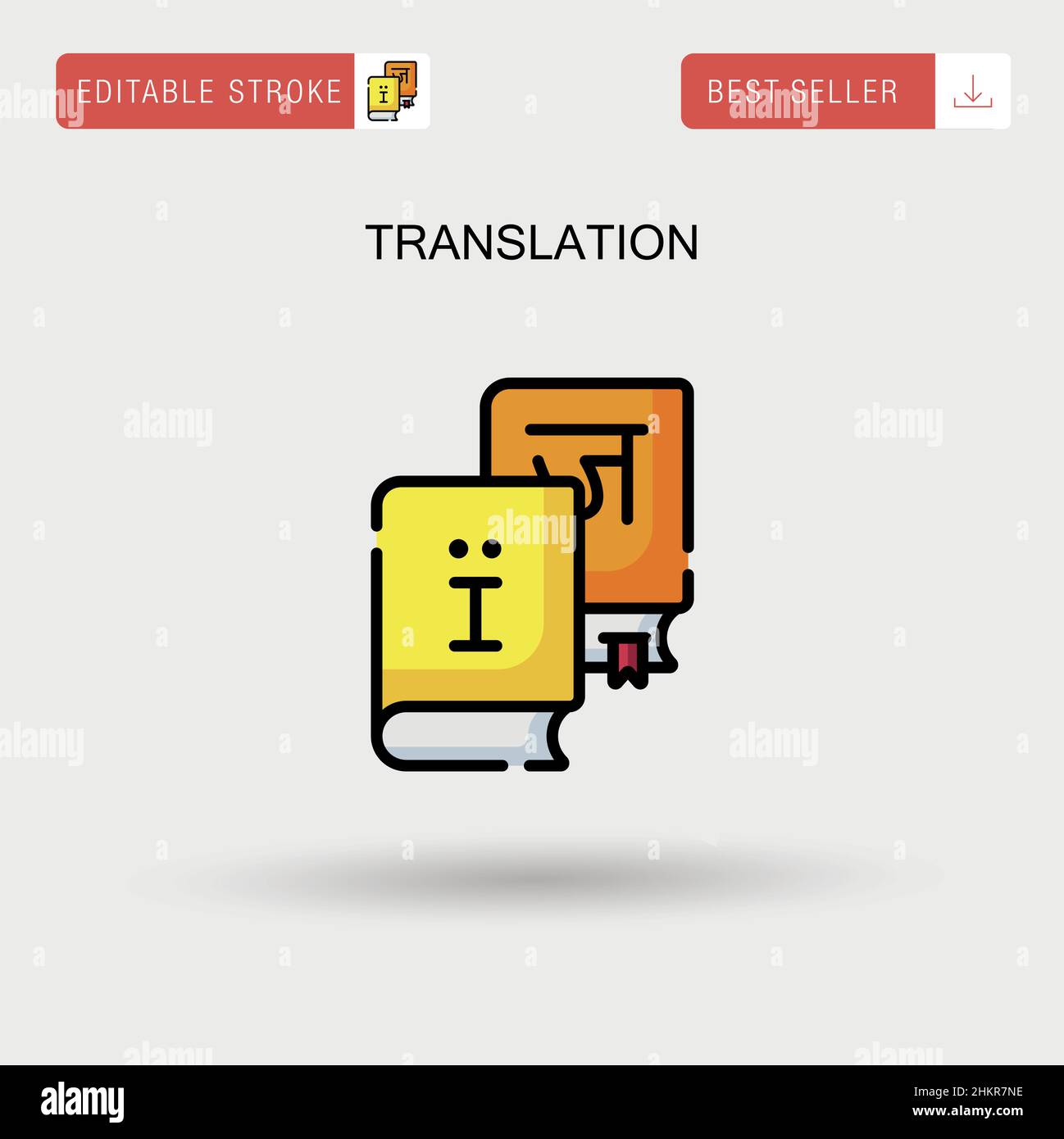 Translation Simple vector icon Stock Vector Image & Art - Alamy