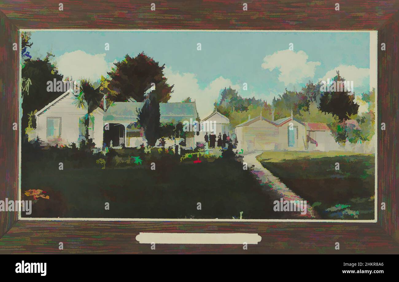 Art inspired by Graham's Accomodation House, Wairakei, New Zealand ...