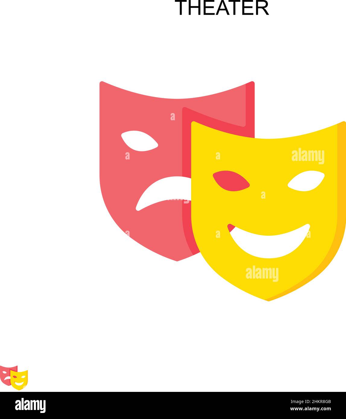 Theater Simple vector icon. Illustration symbol design template for web ...