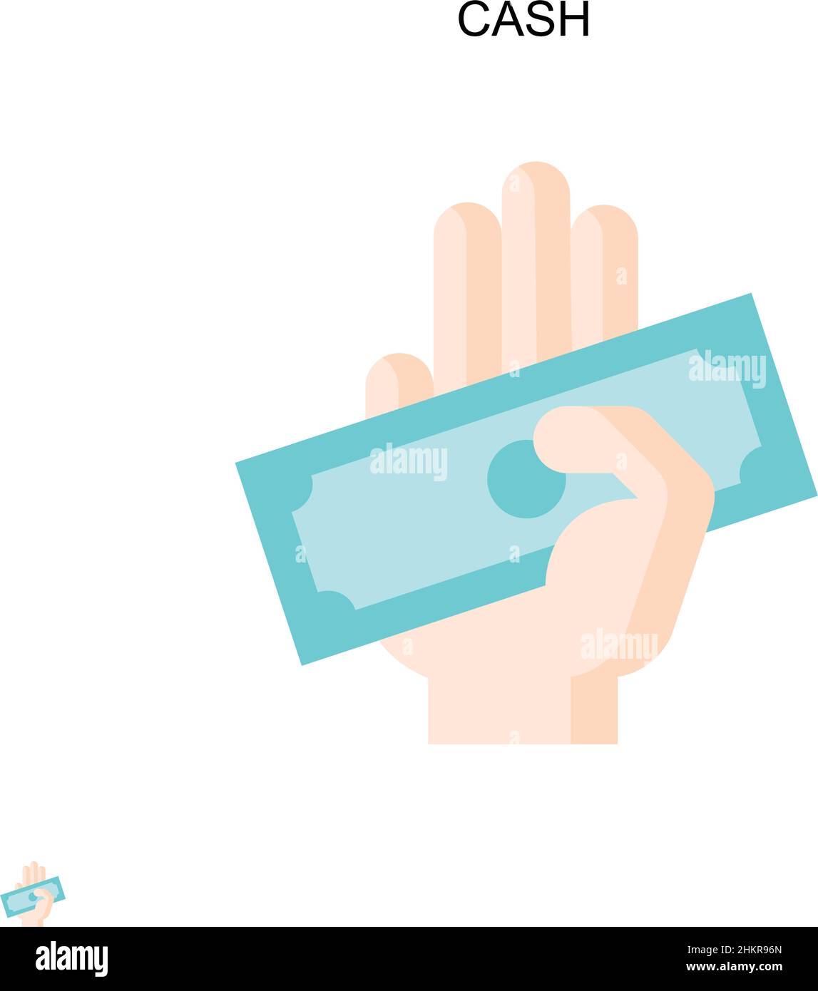 Cash Simple vector icon. Illustration symbol design template for web ...