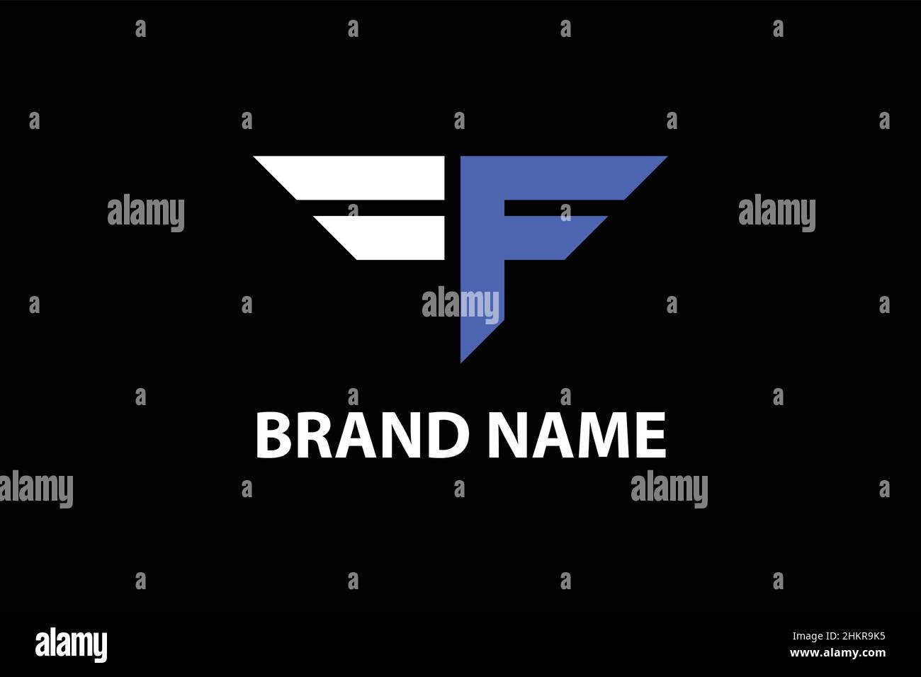 Letter F wing logo design concept template. A simple wing logo with the ...