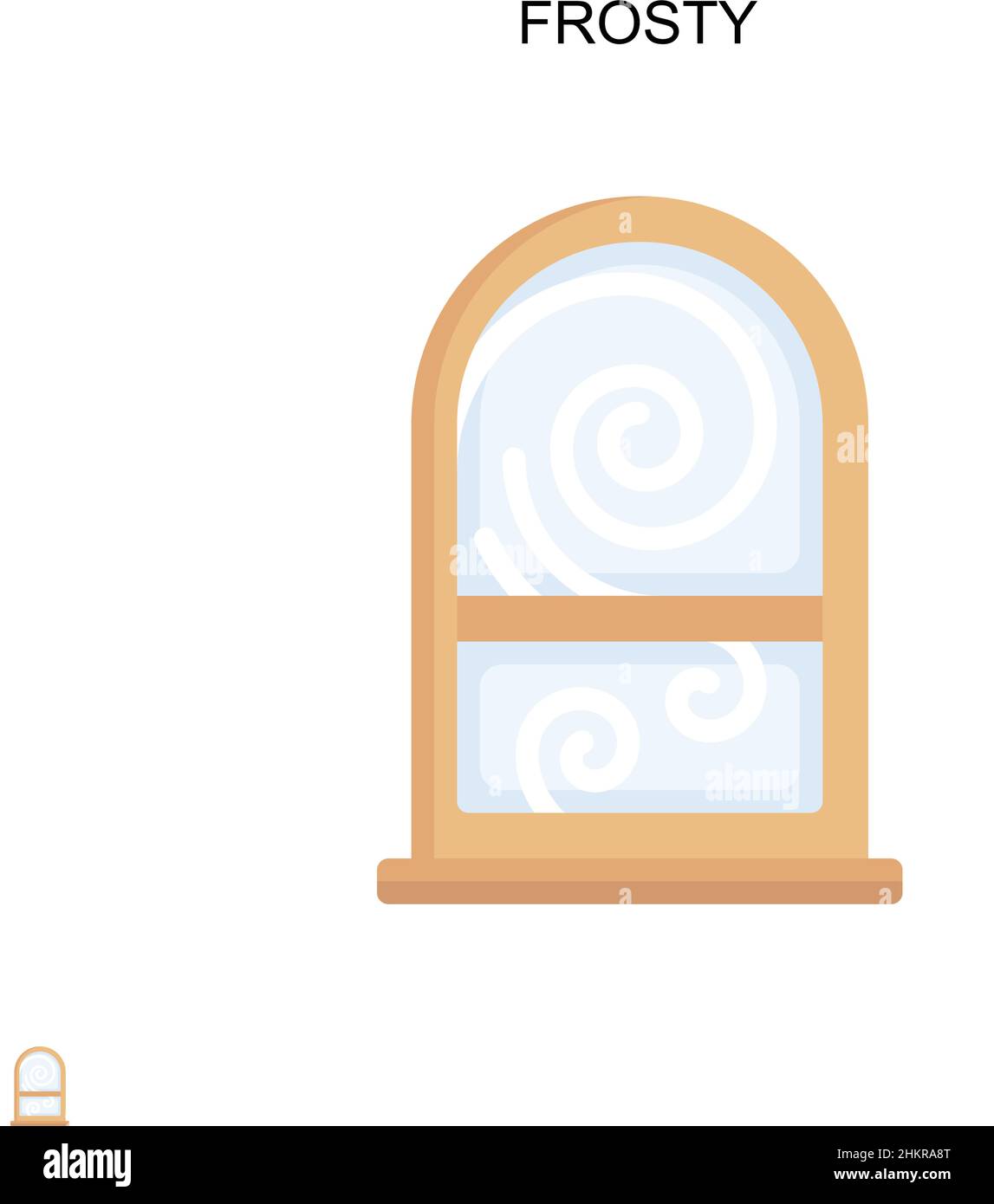 Frosty Simple vector icon. Illustration symbol design template for web ...