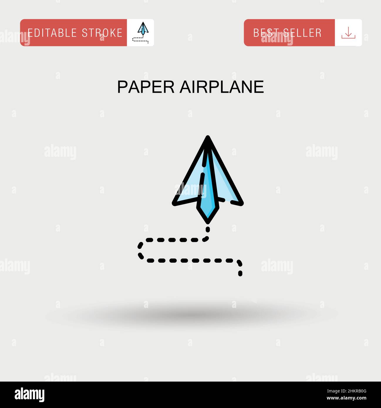 Line airplane icon simple hi-res stock photography and images - Alamy