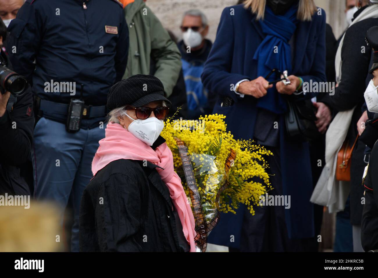 Rome, Italy. 05th Feb, 2022. Rome, Funeral of Monica Vitti at the ...