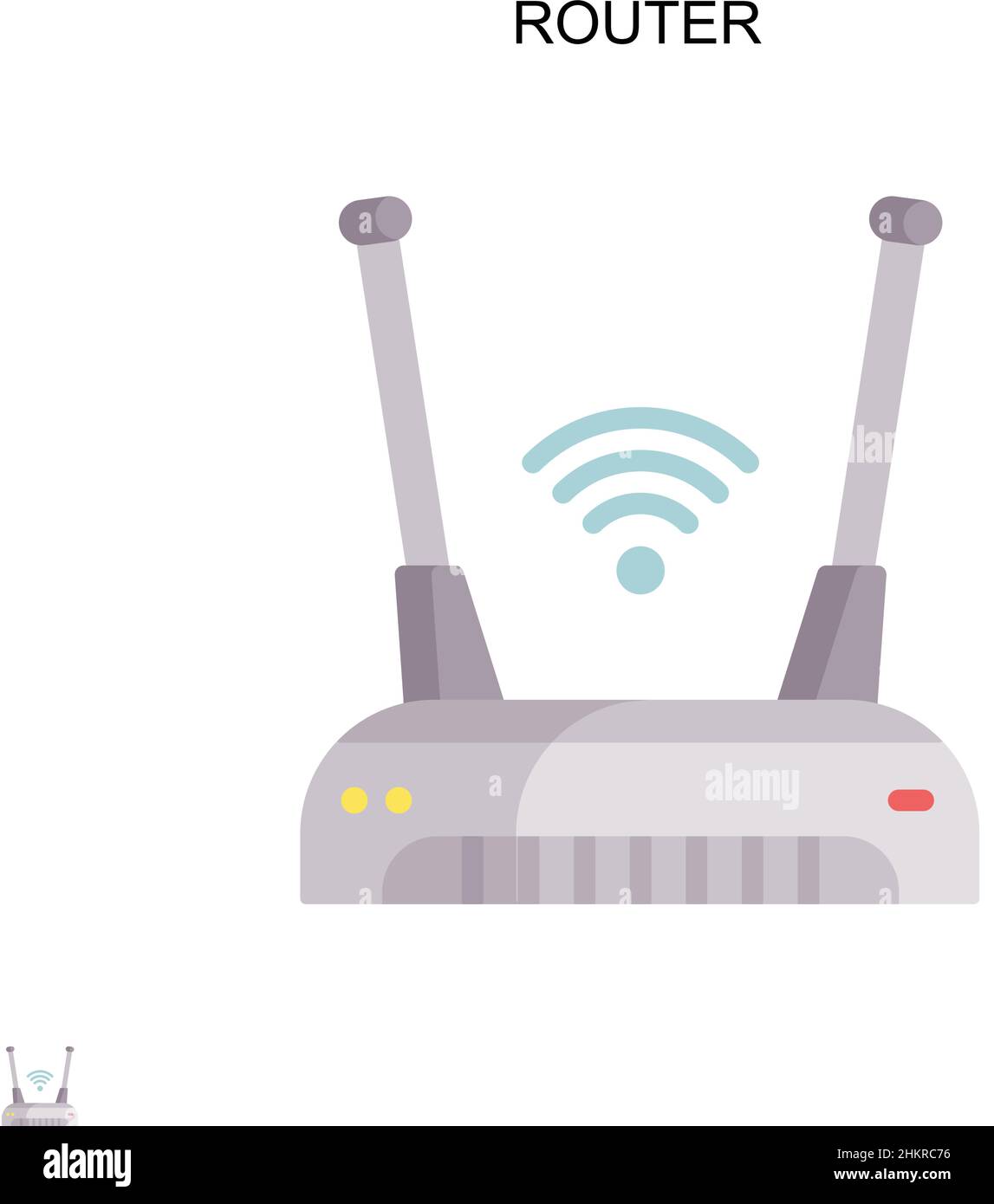 Router Simple vector icon. Illustration symbol design template for web ...