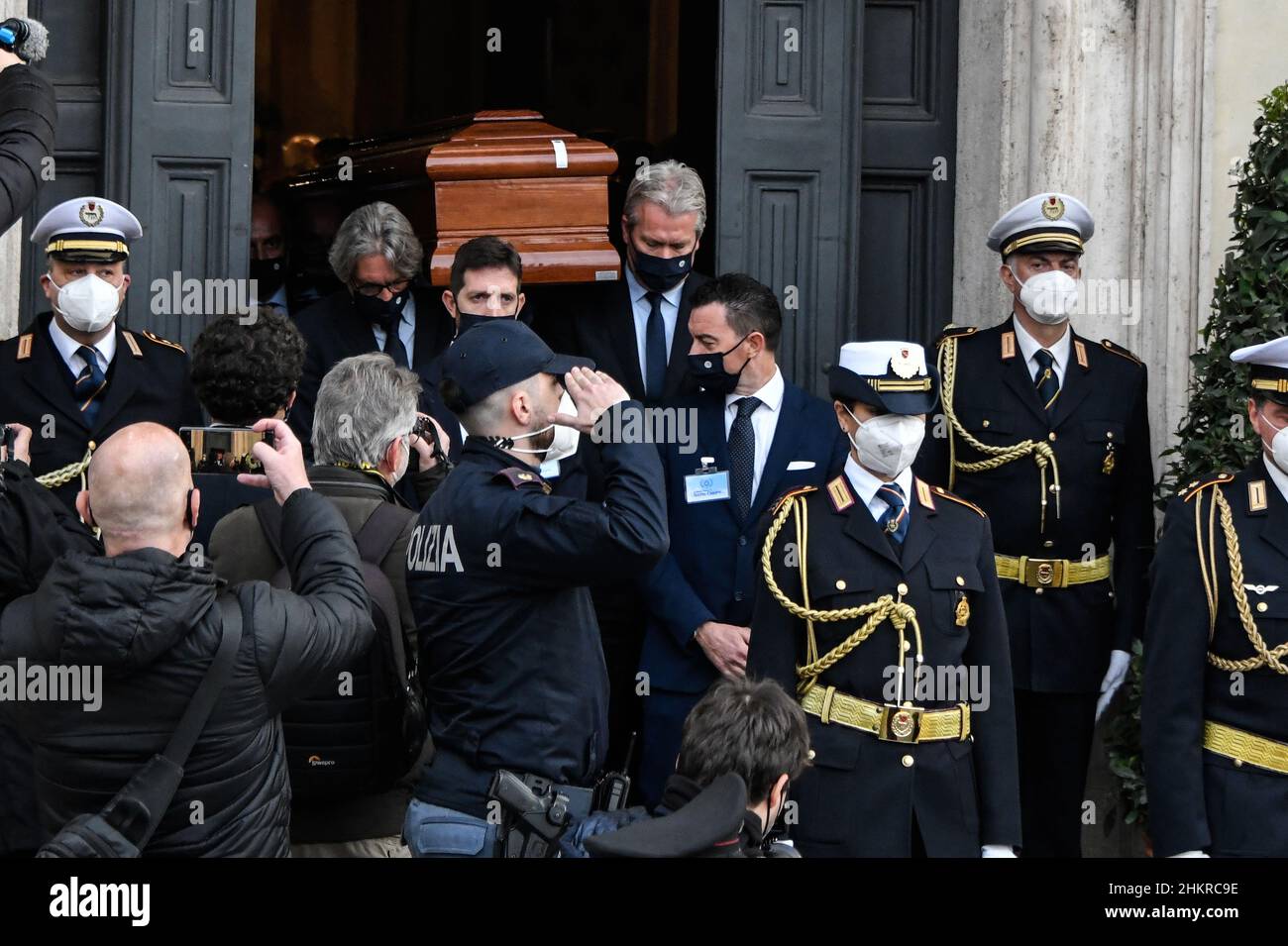 Rome, Italy. 05th Feb, 2022. Rome, Monica Vitti's funeral at the Church ...