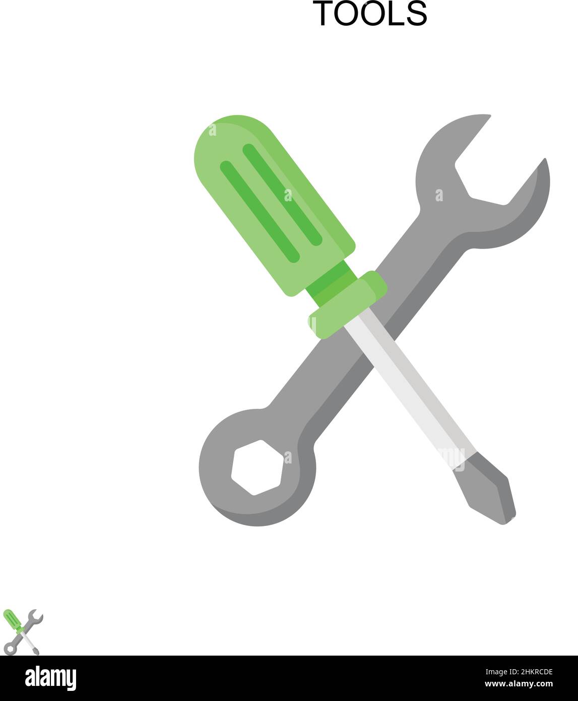 Tools Simple vector icon. Illustration symbol design template for web ...