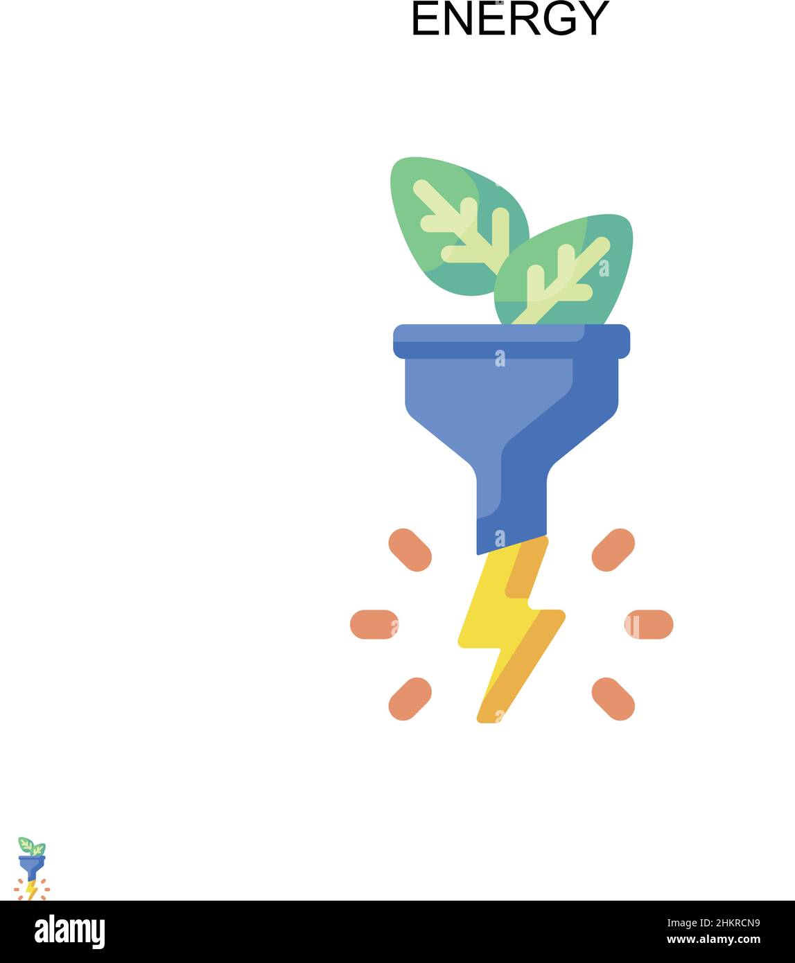 Energy Simple vector icon. Illustration symbol design template for web ...