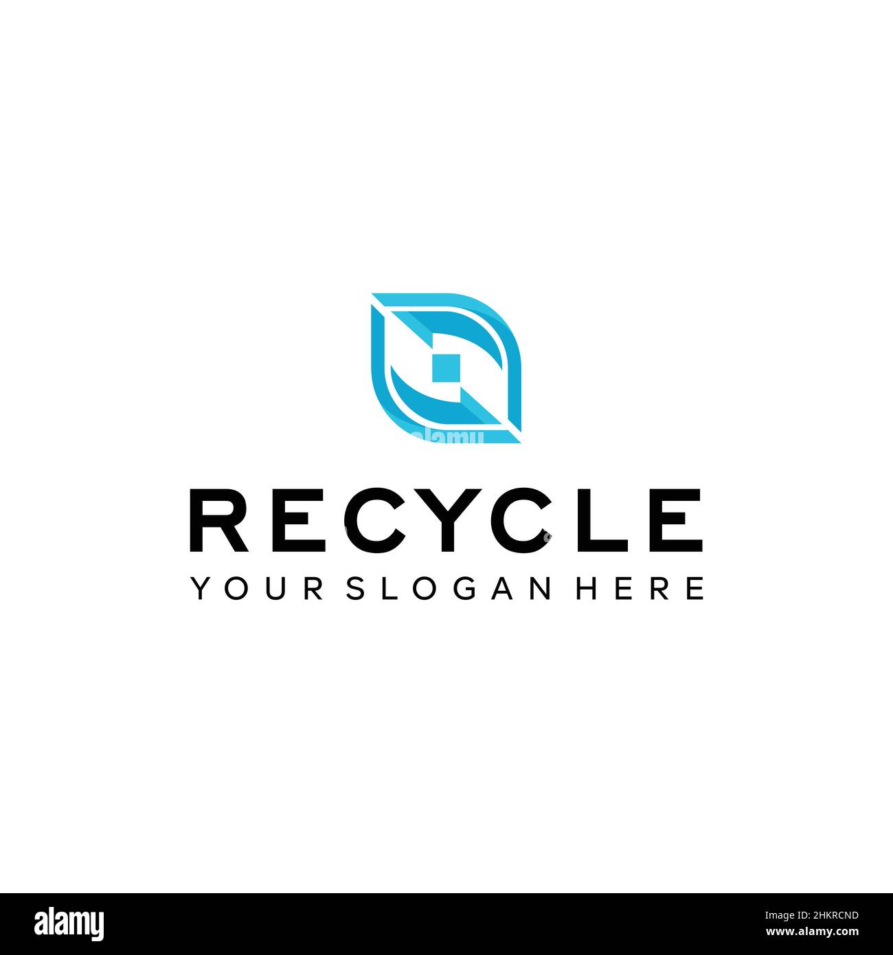 minimalist RECYCLE leaf leaves plants logo design Stock Vector Image ...