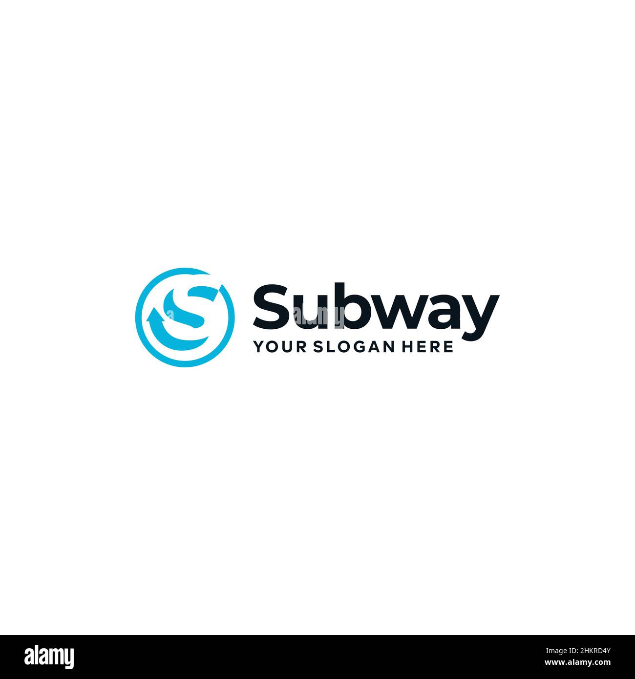 minimalist design initial S Subway logo design Stock Vector Image & Art ...