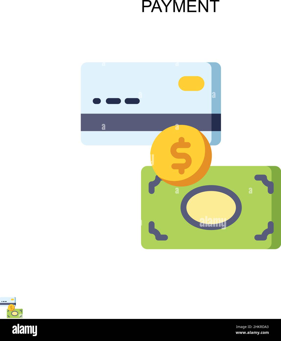 Payment Simple vector icon. Illustration symbol design template for web ...