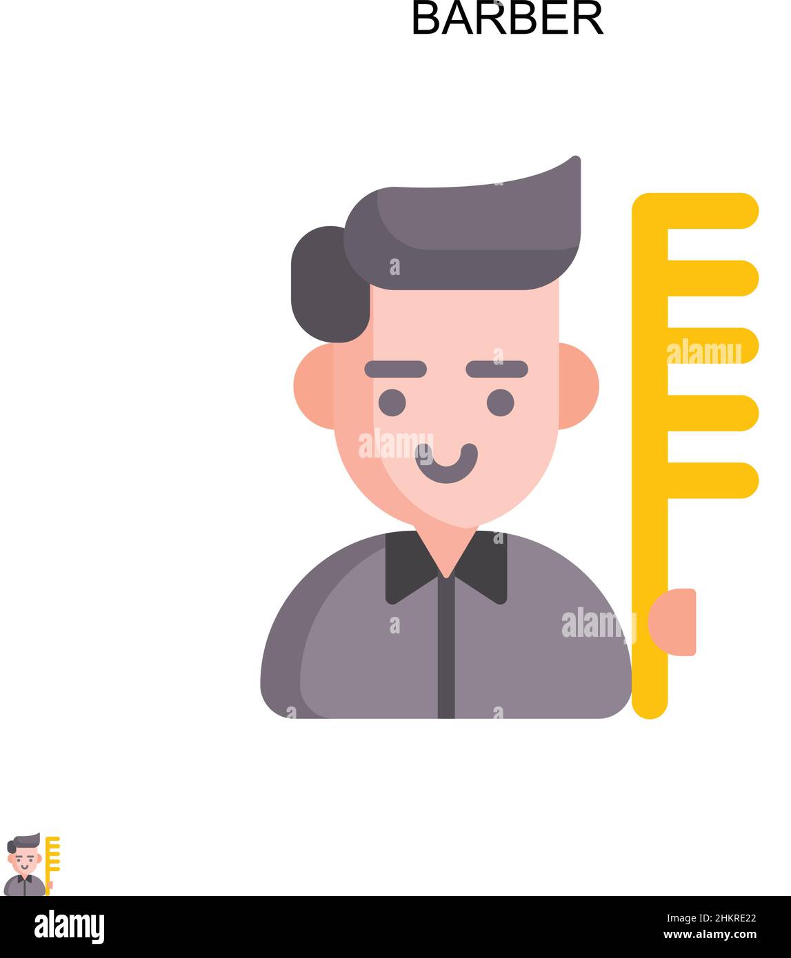 Barber Icon High Resolution Stock Photography and Images - Alamy