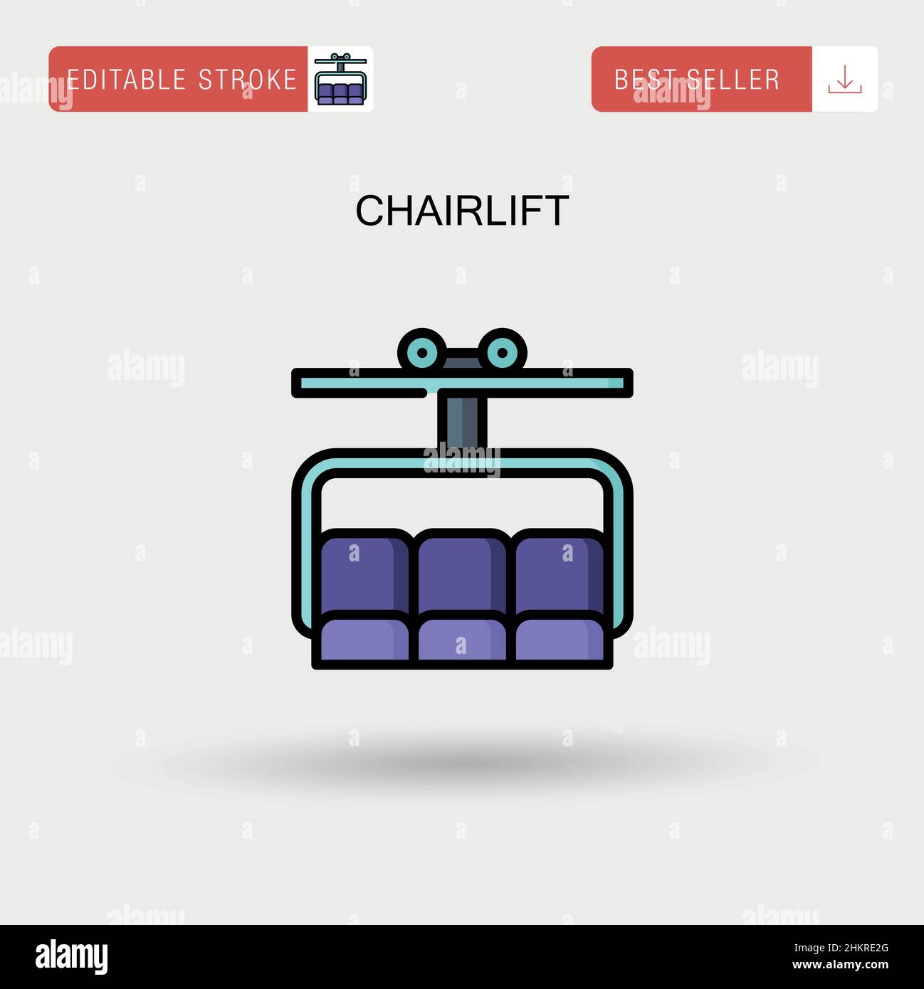 Chairlift view Stock Vector Images - Alamy