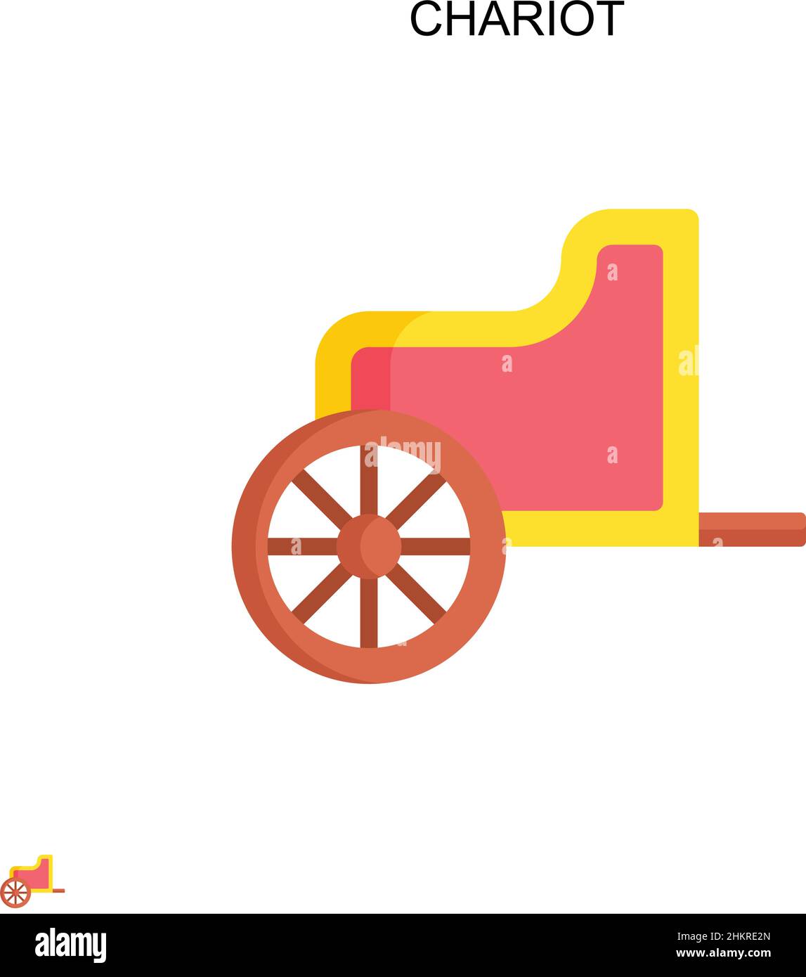 Chariot Simple vector icon. Illustration symbol design template for web ...