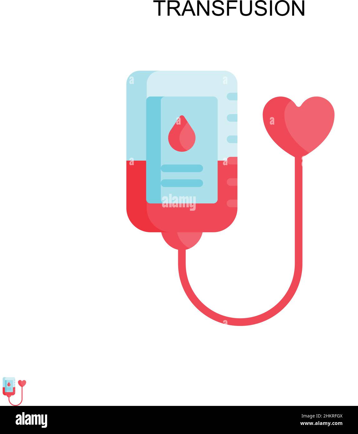 Transfusion Simple vector icon. Illustration symbol design template for ...