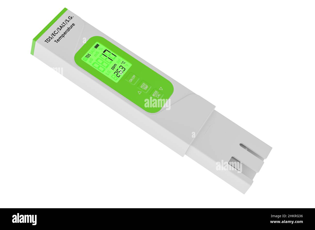 TDS meter, 3D rendering isolated on white background Stock Photo - Alamy