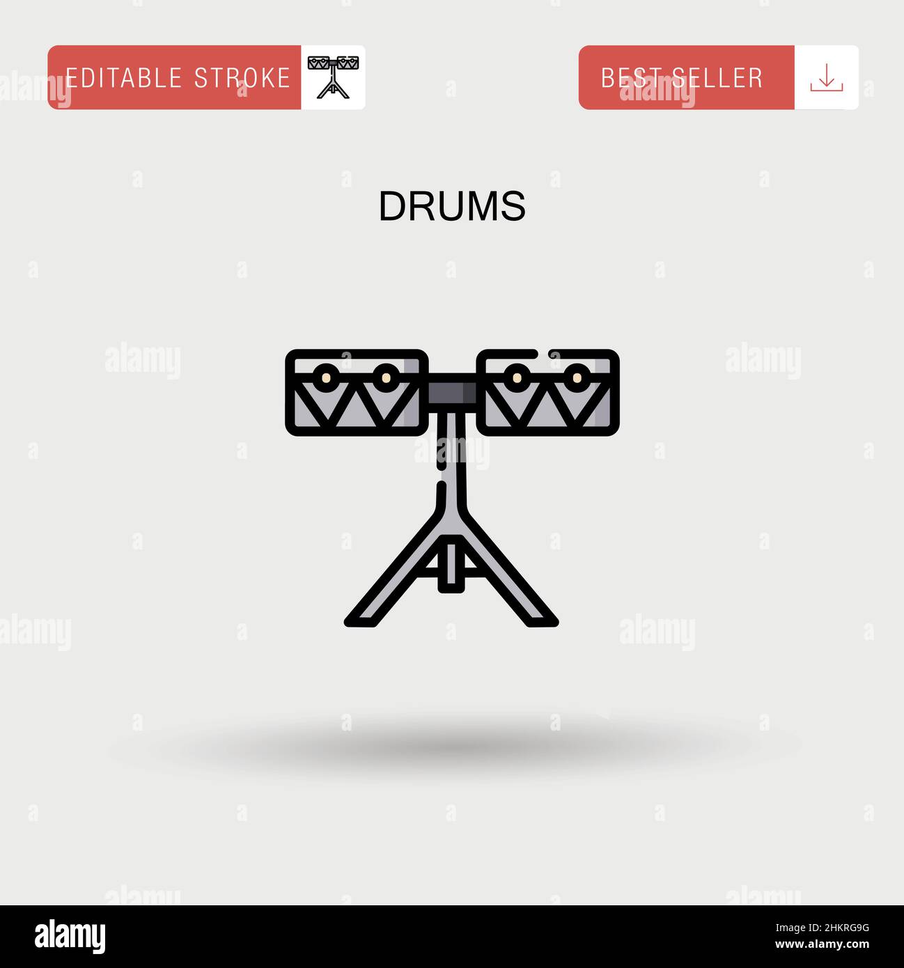 Musical drums Stock Vector Images - Alamy
