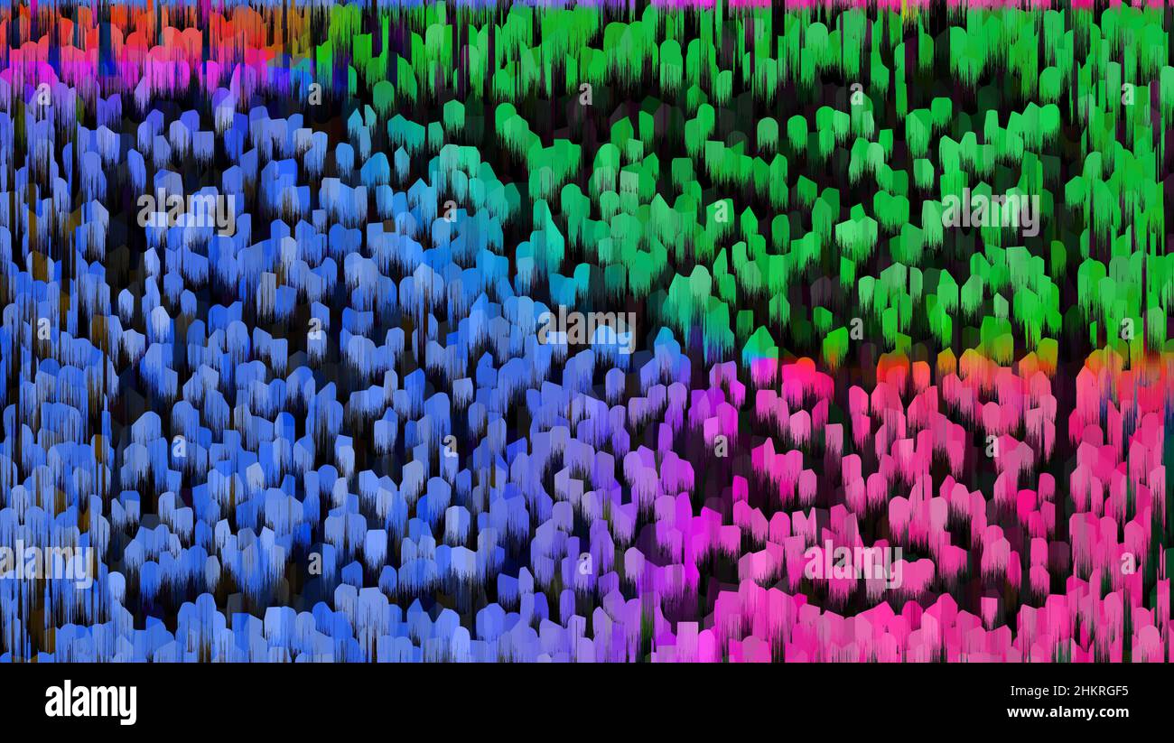 An abstract neon glitch art texture background image Stock Photo - Alamy