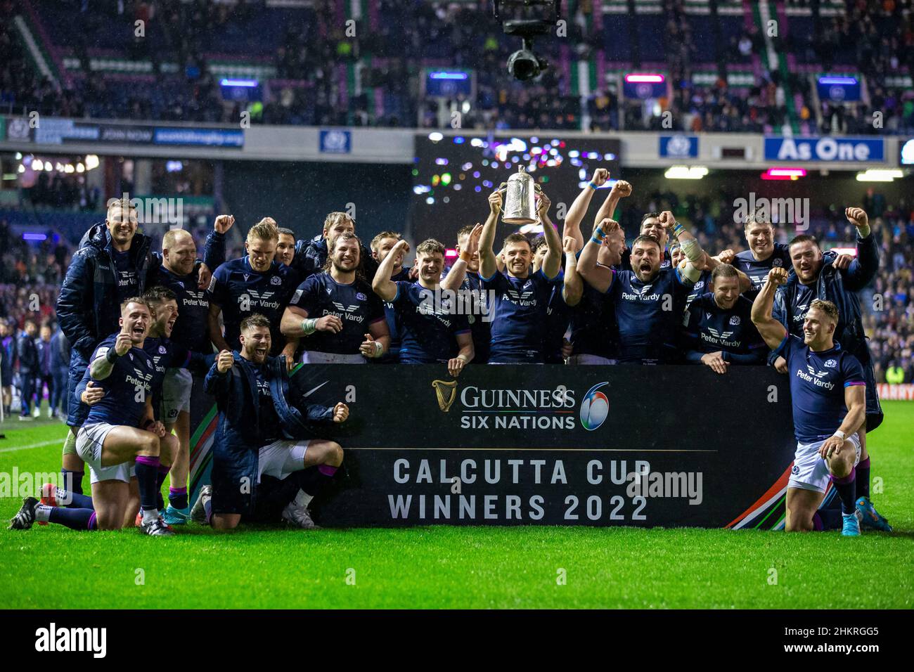 The calcutta cup at murrayfield hi-res stock photography and images - Alamy
