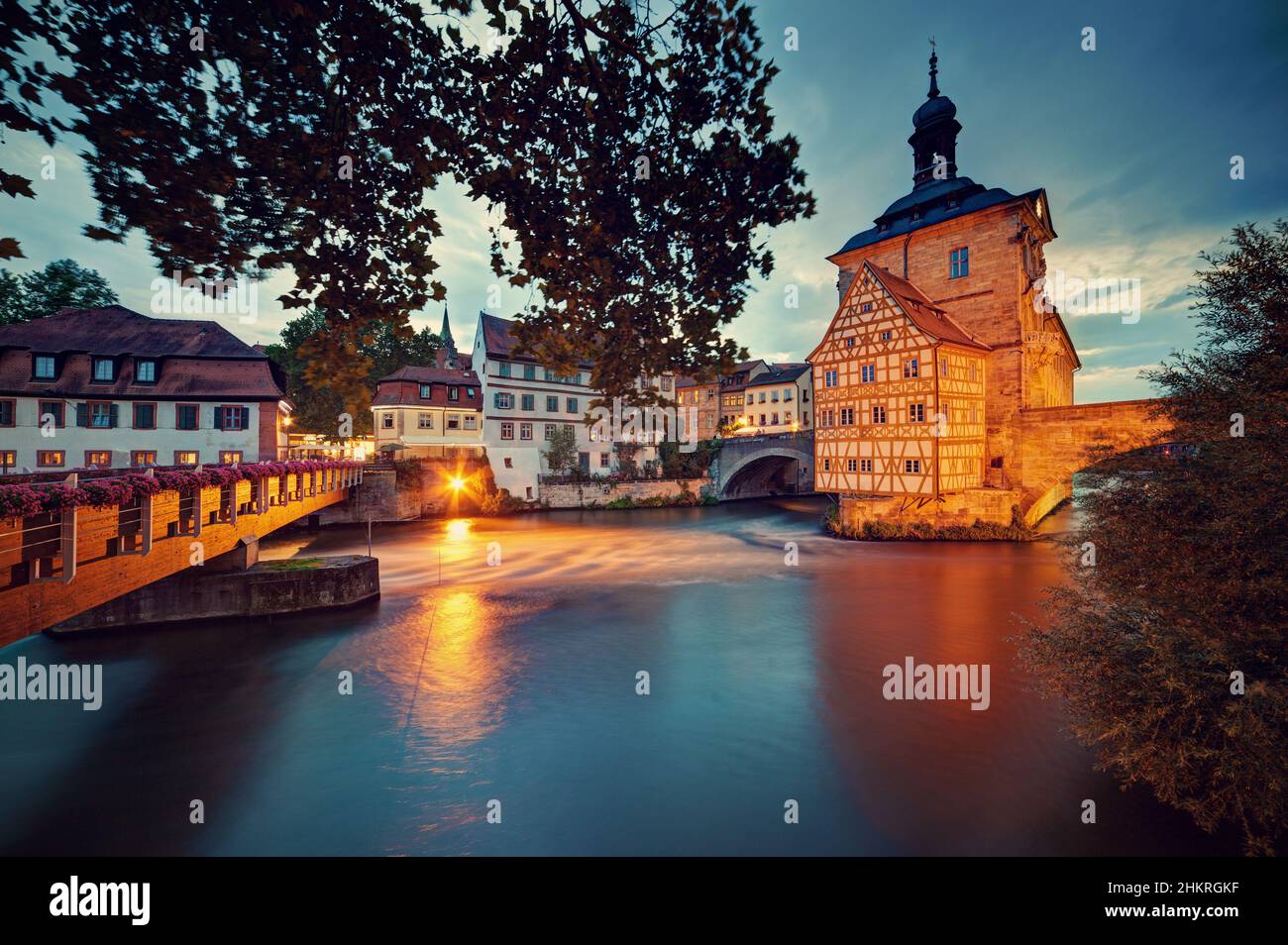 Old town hall (Altes Rathaus) in Bamberg, Bavaria, Germany Stock Photo ...